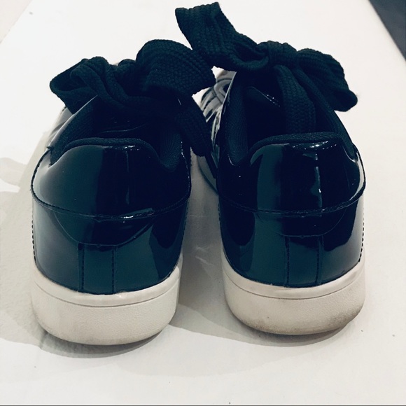 rubi | Shoes | Retro 9s Vibes Black Patent Leather Sneakers Sz 7 | Poshmark